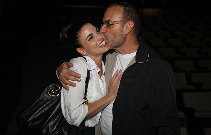 Marco Ricca troca beijos com ex-namorada Luli Miller - OFuxico