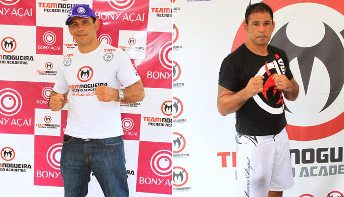 Minotauro e Minotouro fazem apresentação para promover academia - OFuxico