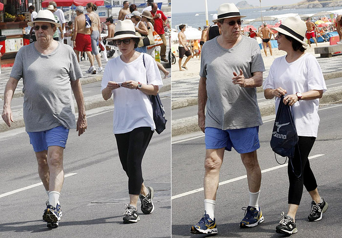 Daniel Filho caminha por orla carioca - OFuxico