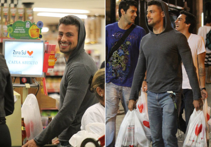 Cauã Reymond vai às compras com amigos - OFuxico