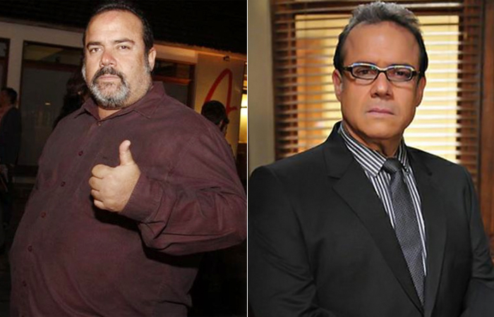 Irreconhecível! André Mattos volta ao trabalho bem mais magro e ...