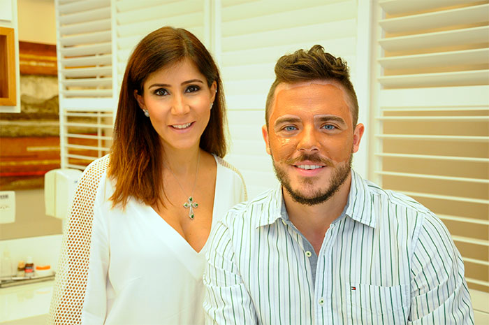 Erich Pelitz aposta em máscara de chocolate - OFuxico