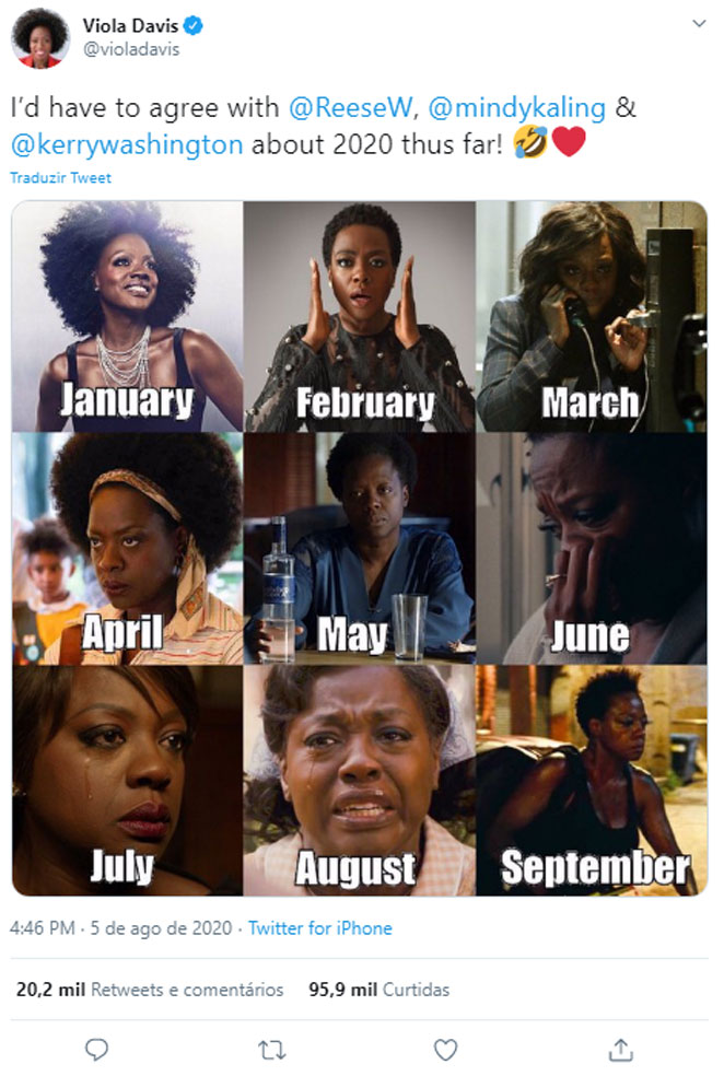 Famosos resumem 2020 em meme e alegram a internet - OFuxico