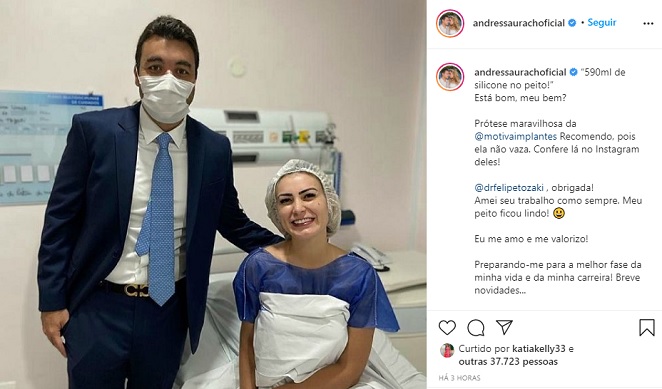 Andressa Urach mostra tatoo gigante na perna e diz: ‘Pecado é julgar’ - OFuxico