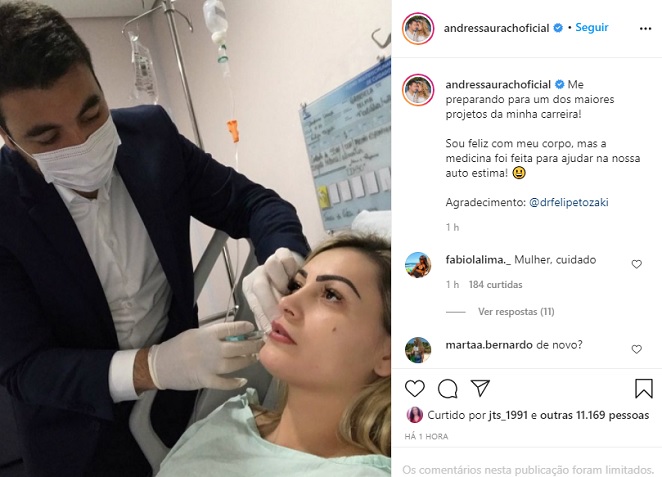 Andressa Urach coloca 590ml de silicone: 'Me valorizo' - OFuxico