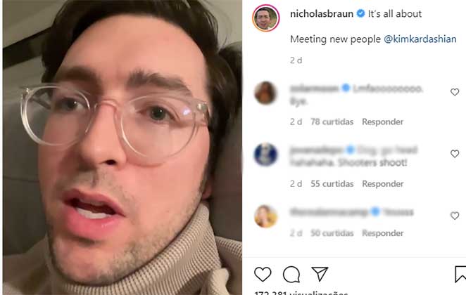 Nicholas Braun quer uma chance com Kim Kardashian - OFuxico