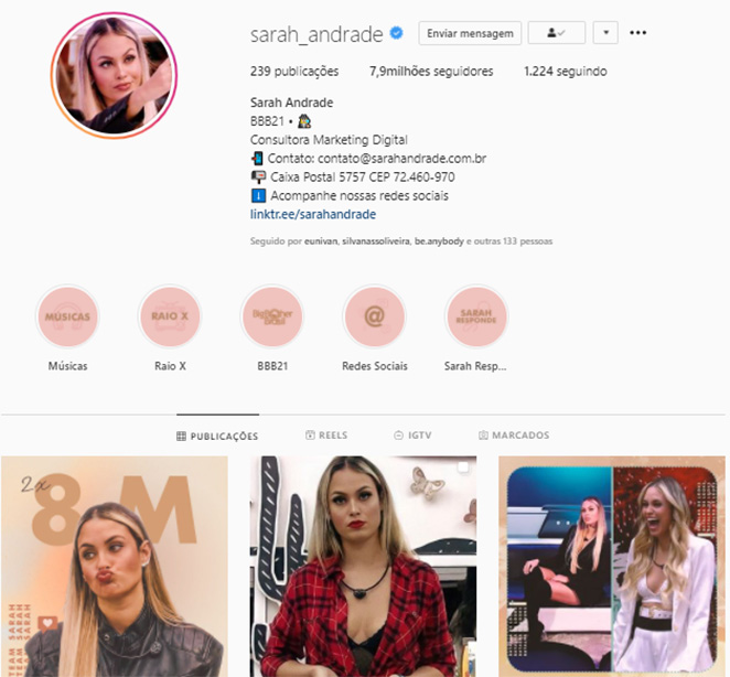 BBB21: Foi, mas não foi...Sarah recupera seguidores e perde após ...