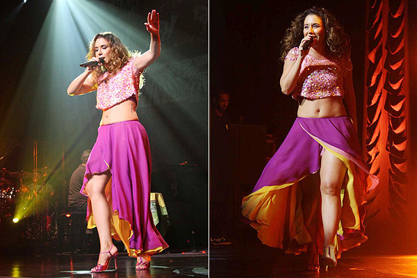 Maria Rita mostra a barriguinha em show, em São Paulo - OFuxico