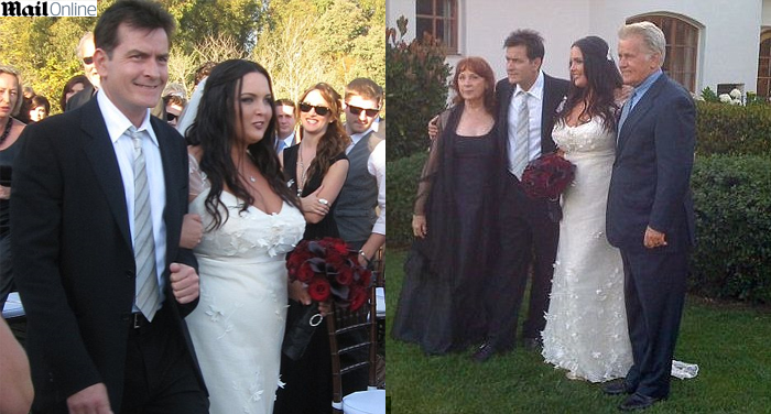 Charlie Sheen leva a filha mais velha ao altar - OFuxico