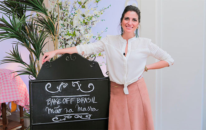 Carol Fiorentino estreia de apresentadora no Bake Off Brasil - OFuxico