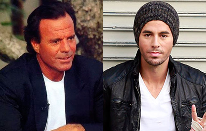 Apesar de distanciados, Julio Iglesias parabeniza o filho Enrique ...