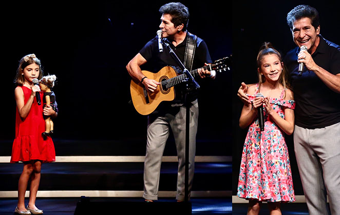 Daniel canta com suas filhas em show em Brotas, no interior de São ...