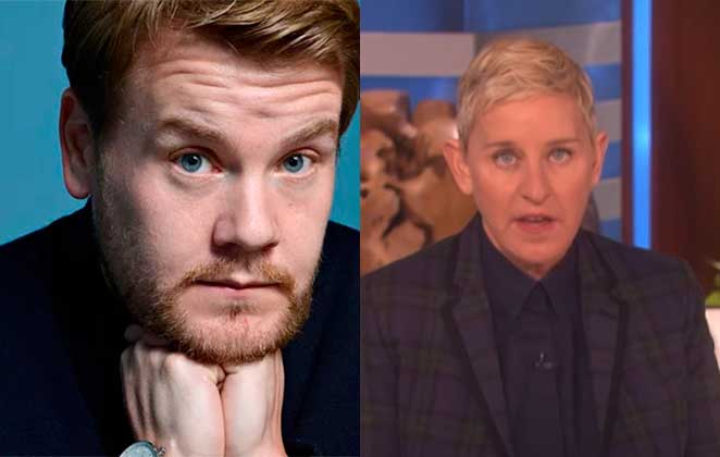 James Corden pode ficar com programa de Ellen DeGeneres - OFuxico