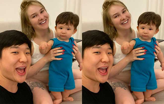 Pyong comemora os nove meses de Jake - OFuxico