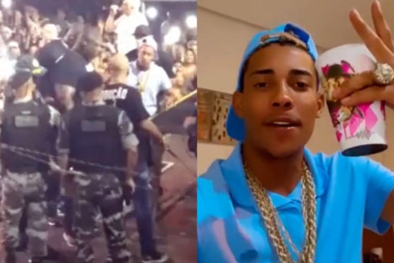 Polícia invade palco e acaba com show de MC Poze em Belém