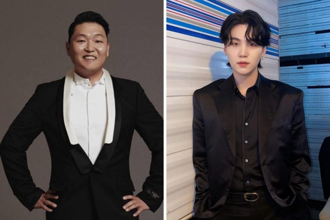 Gerações de K-pop se unem e PSY anuncia collab com Suga, do BTS