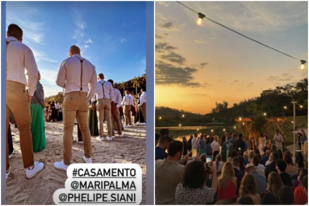 Phelipe Siani e Mari Palma se casam em cerimônia intimista: "Eu te amo"