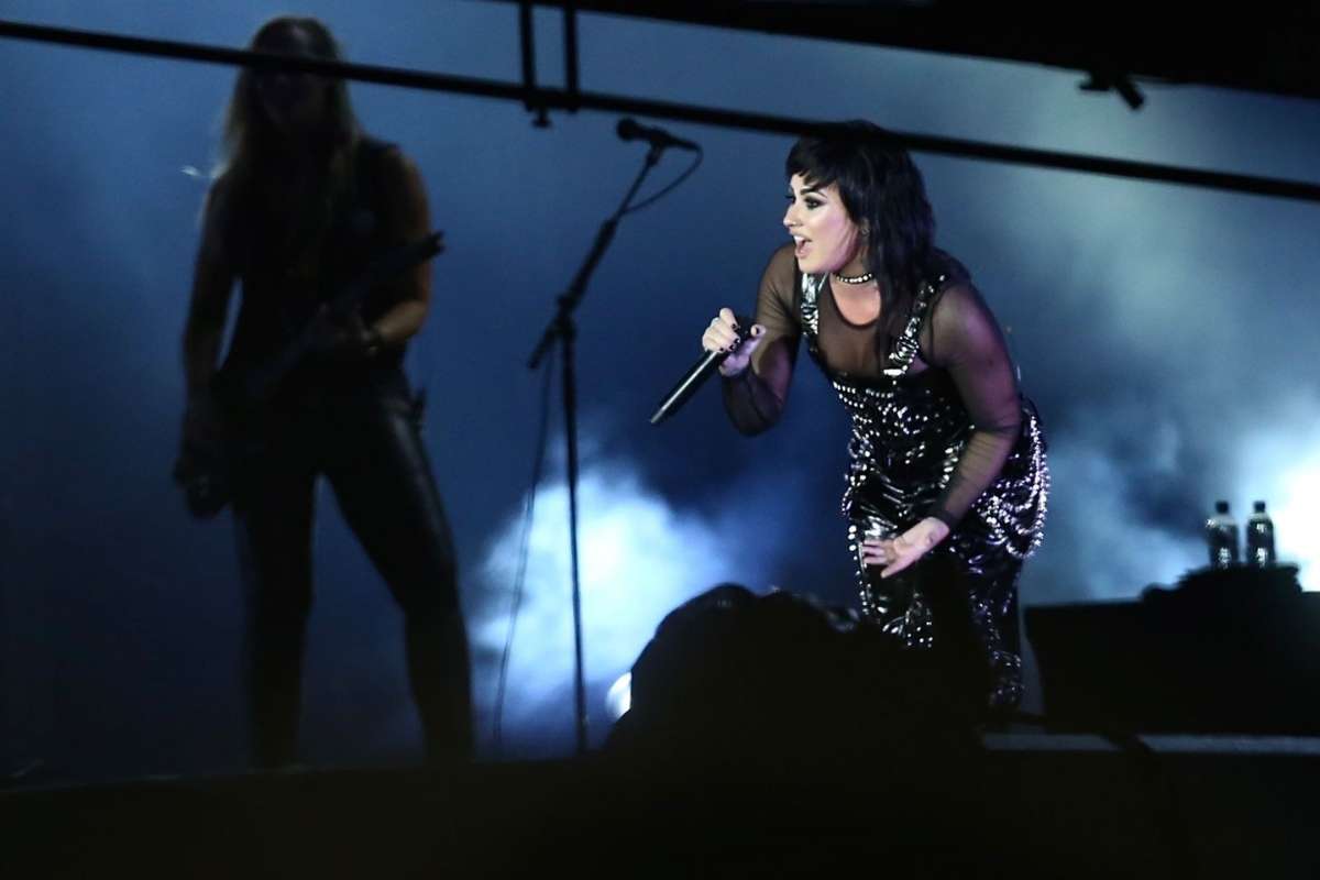 Rock in Rio: Demi Lovato entrega tudo de rock na noite pop - OFuxico