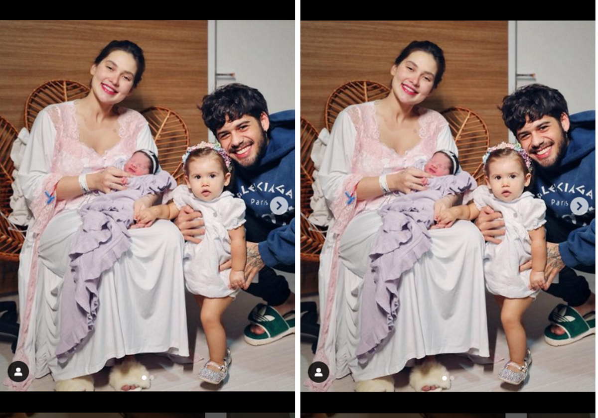 Virginia Fonseca e Zé Felipe mostram foto especial com as duas filhas