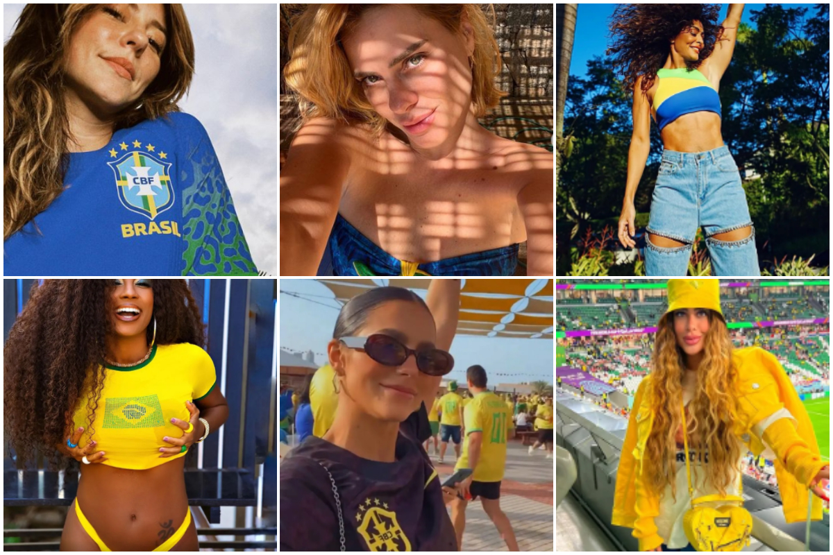 Copa do Mundo: Famosos capricham nos looks para torcer para o Brasil