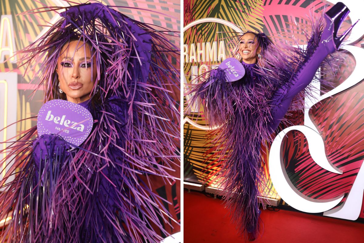 Sabrina Sato ousa no look e mostra elasticidade em camarote - OFuxico