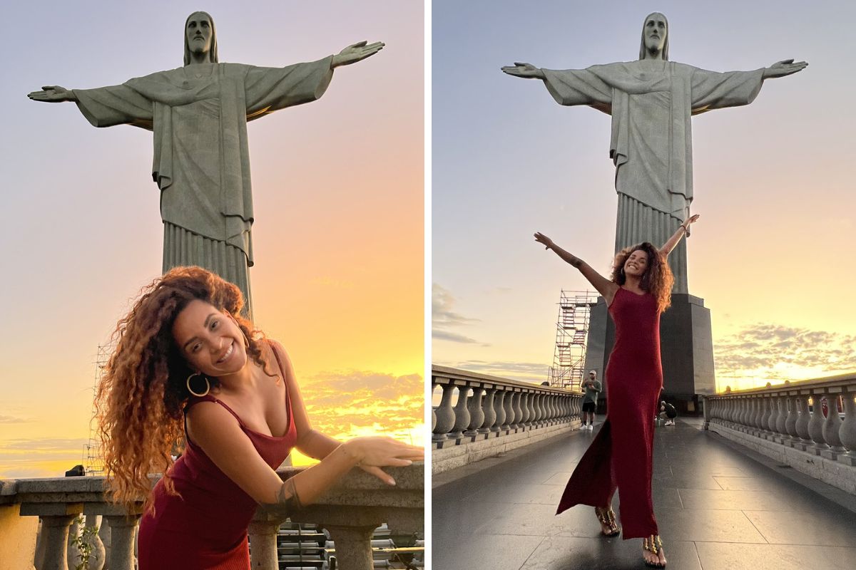 Domitila Barros, do BBB23, conhece o Cristo Redentor: ‘Gratiluz’