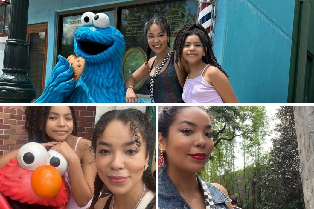 Micheli Machado se diverte na Disney com a filha Morena - OFuxico