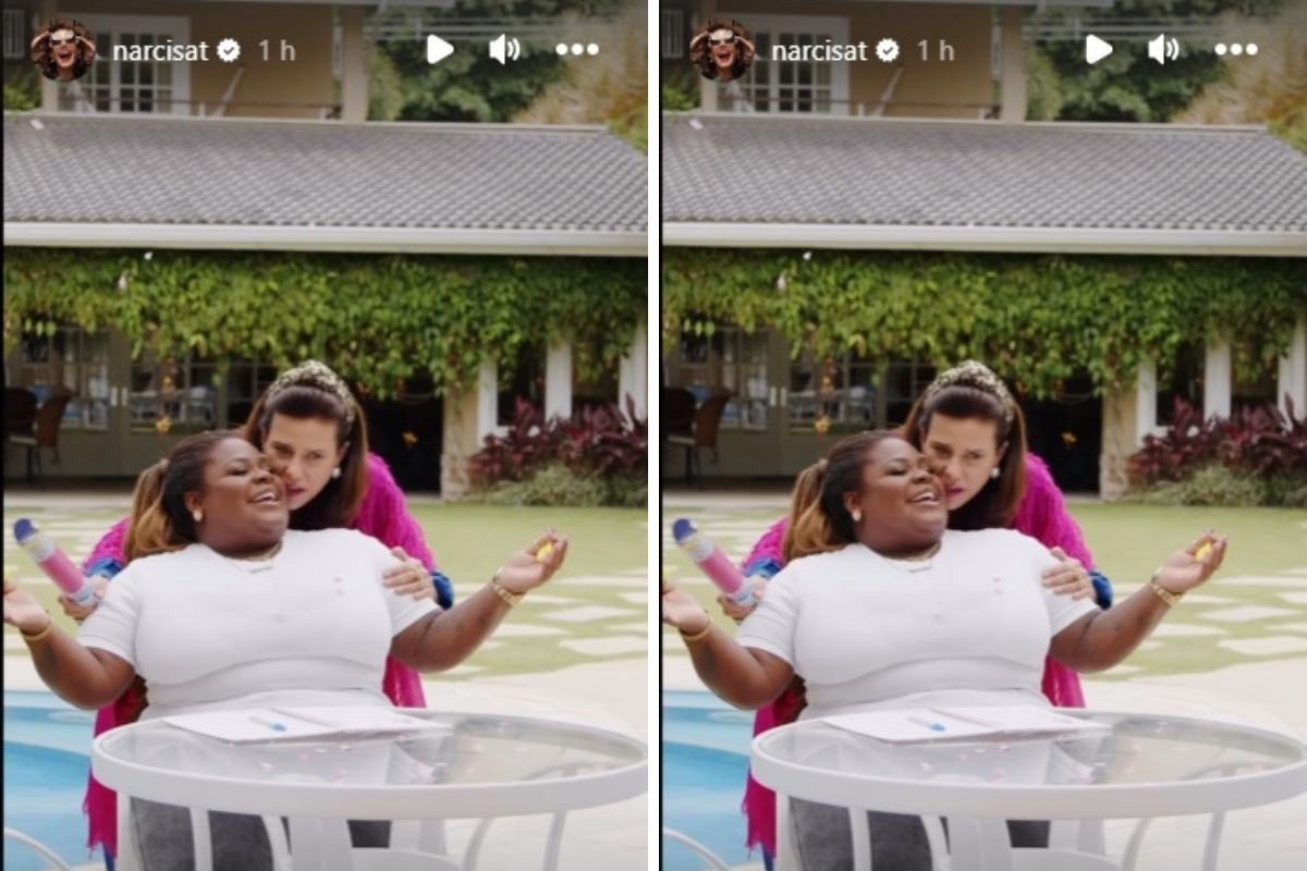 Jojo Todynho leva trote de Narcisa Tamborindeguy