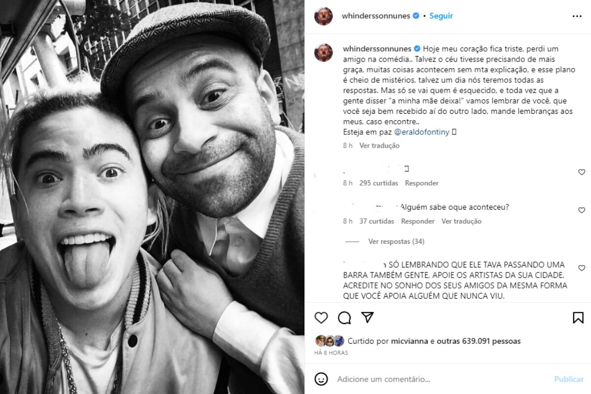 Morre Eraldo Fontiny, intérprete do personagem Lili, aos 41 anos