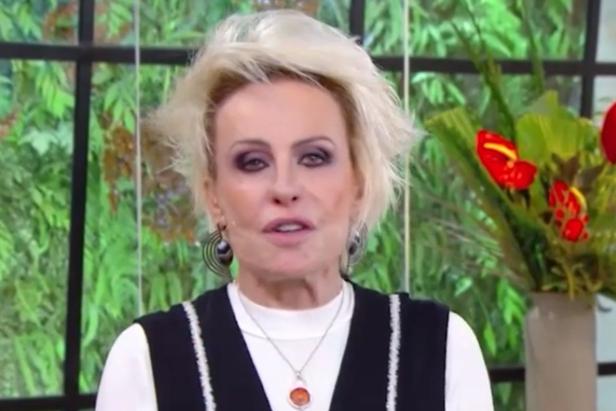 Ana Maria Braga faz protesto no Mais Você e usa joia peculiar - OFuxico
