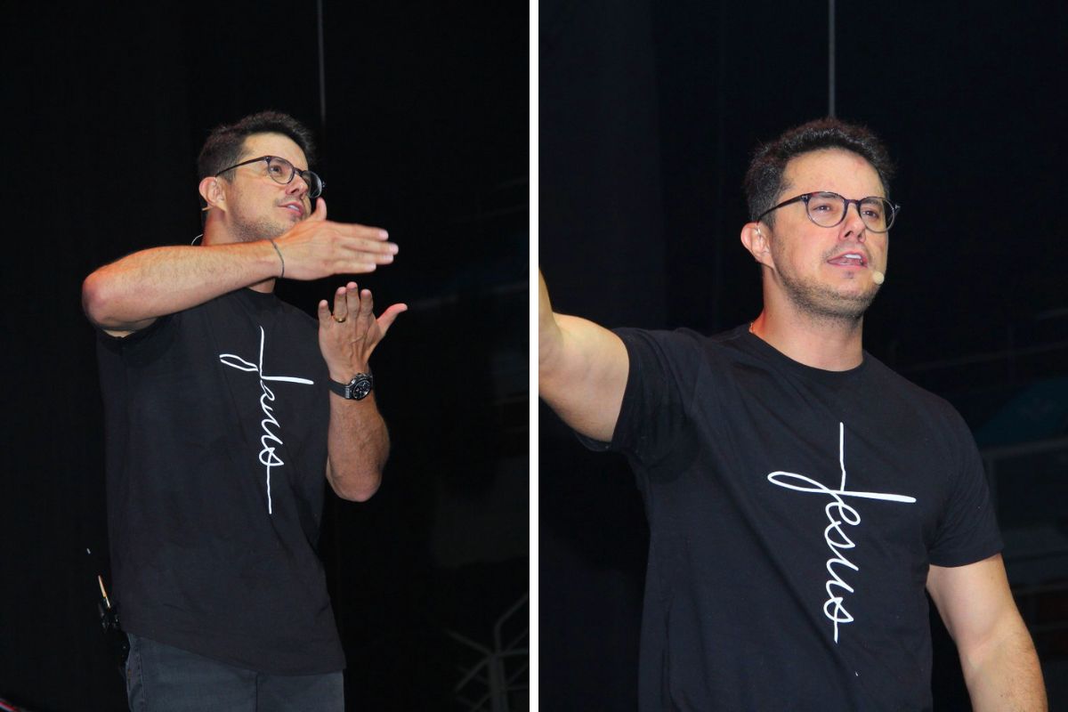 Latino, Mulher Melão e Nicole Bahls vão a culto de Deive Leonardo