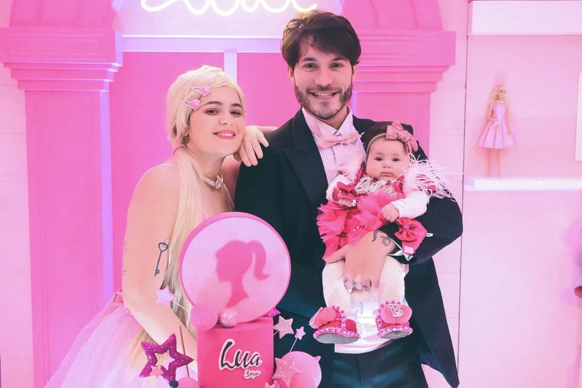 Lua, filha de Viih Tube e Eliezer, ganha mesversário e vira Barbie