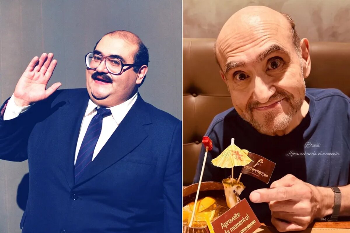 Edgar Vivar, o Seu Barriga, retorna ao Brasil e posa com Francisco Cuoco