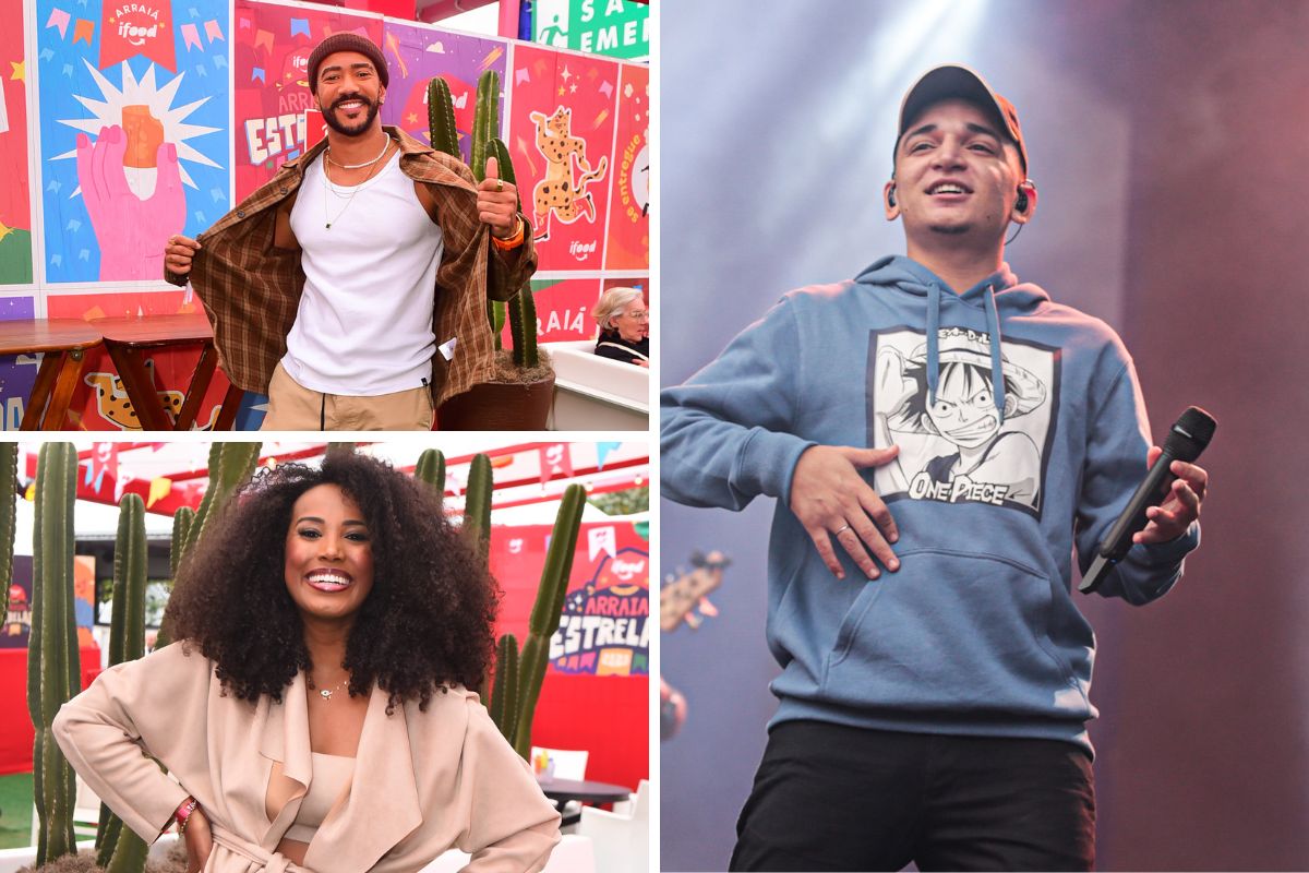 João Gomes se apresenta no Arraial Estrelado e recebe famosos