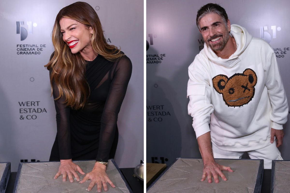 Grazi Massafera e Gianecchini são eternizados no Festival de Gramado