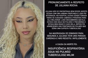Causa da morte da influencer Juliana Rocha é divulgada - OFuxico