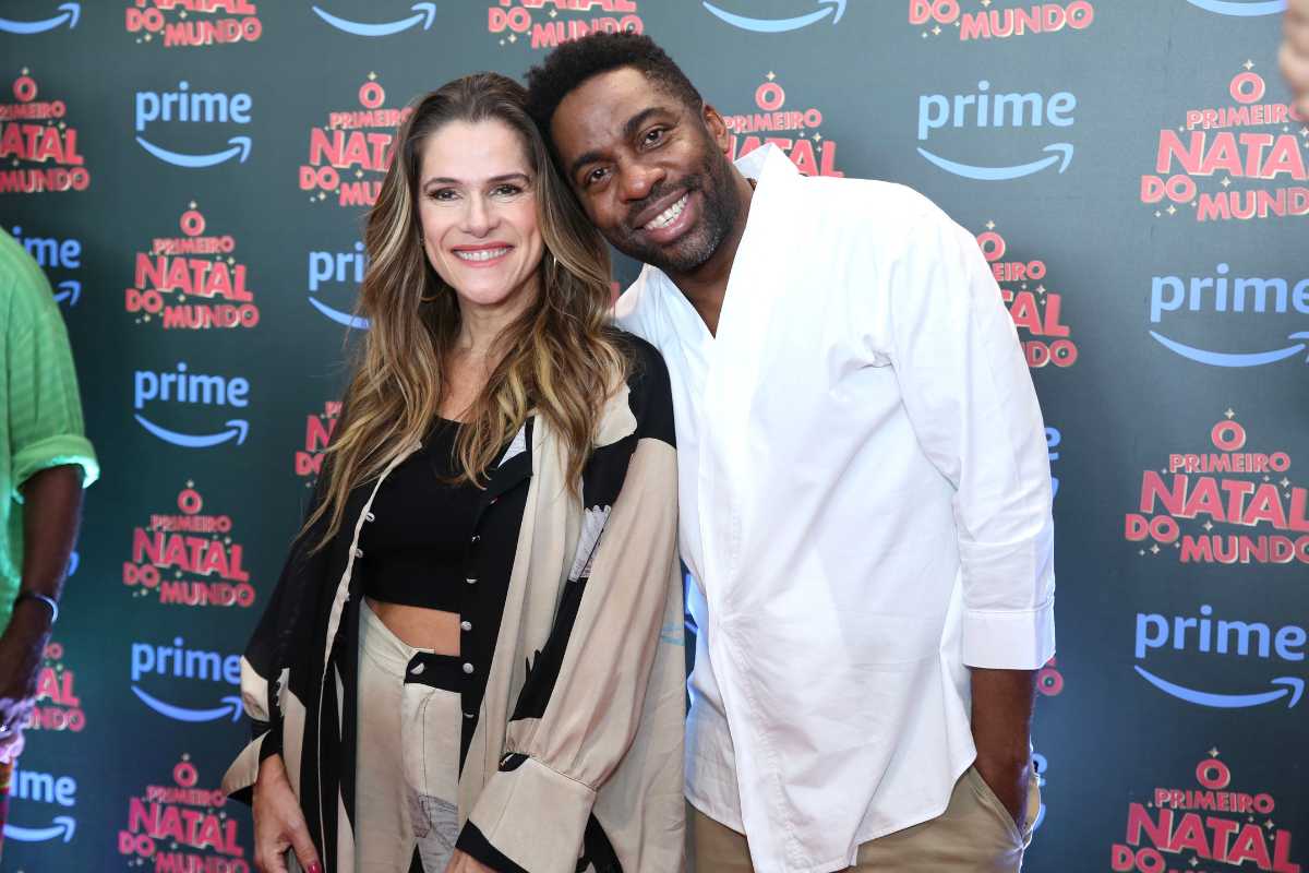 Lázaro, Ingrid e Karla surgem em pré-estreia de filme de Natal - OFuxico